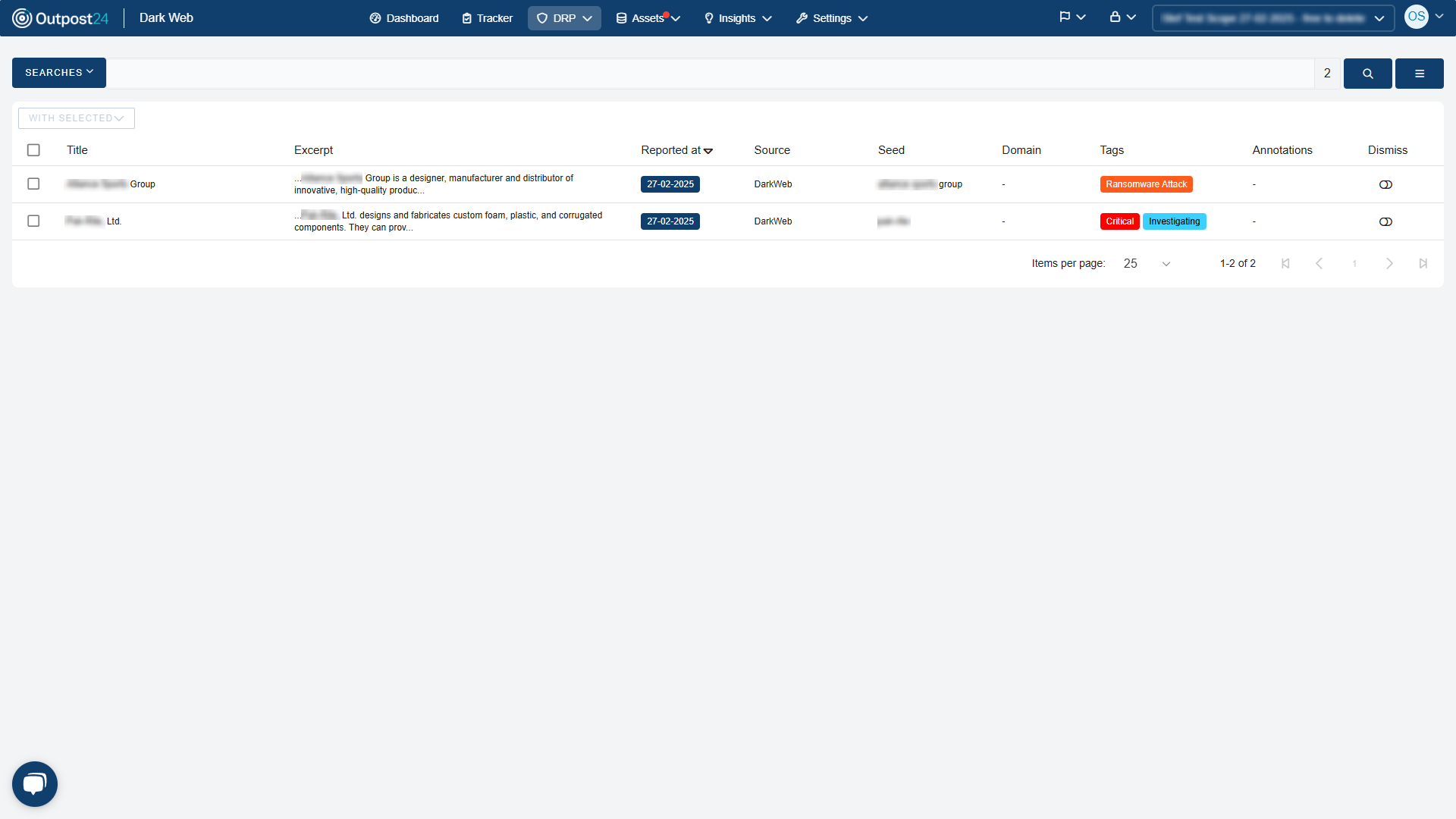 Introducing dark web insights to the Outpost24 EASM platform